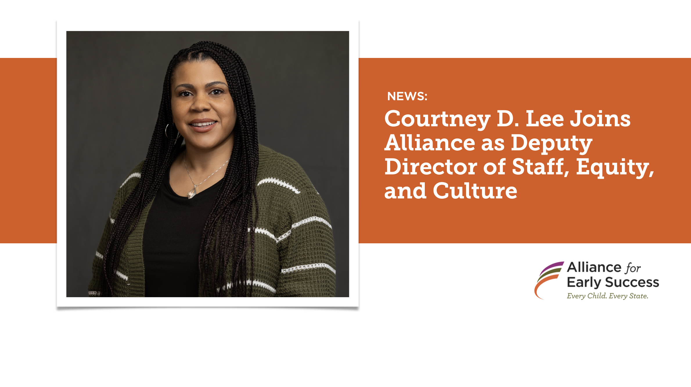 Courtney D. Lee Joins Alliance as Deputy Director of Staff, Equity, and ...