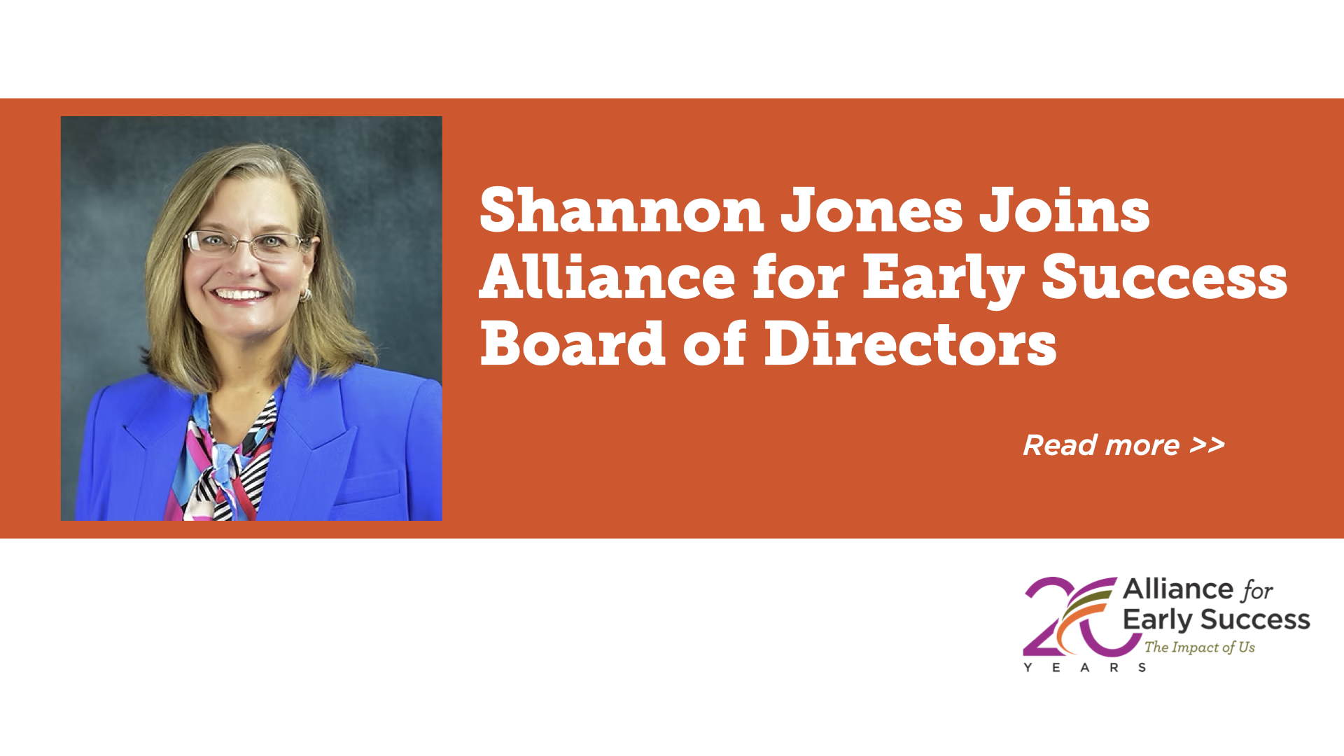 Shannon Jones Joins Alliance for Early Success Board of Directors ...
